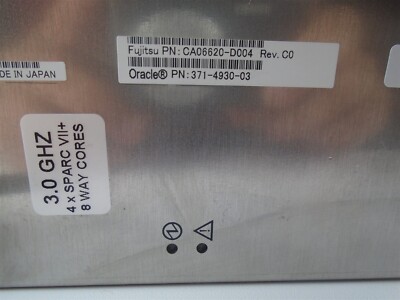 Oracle 371-4930 (CMU) M8000/M9000 w/ 4× SPARC64 VII+ 3.0GHz, 128GB (32× ...