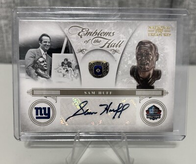 2012 Playoff National Treasures - Autograph #18 Sam Huff /99 | eBay