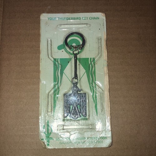 Vintage Southwest Indian Foundation Thunderbird Key Chain, Gallup New ...