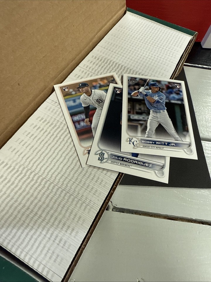 2022 Topps Baseball Complete Set Gold Star Parallel SP With Rookie ...