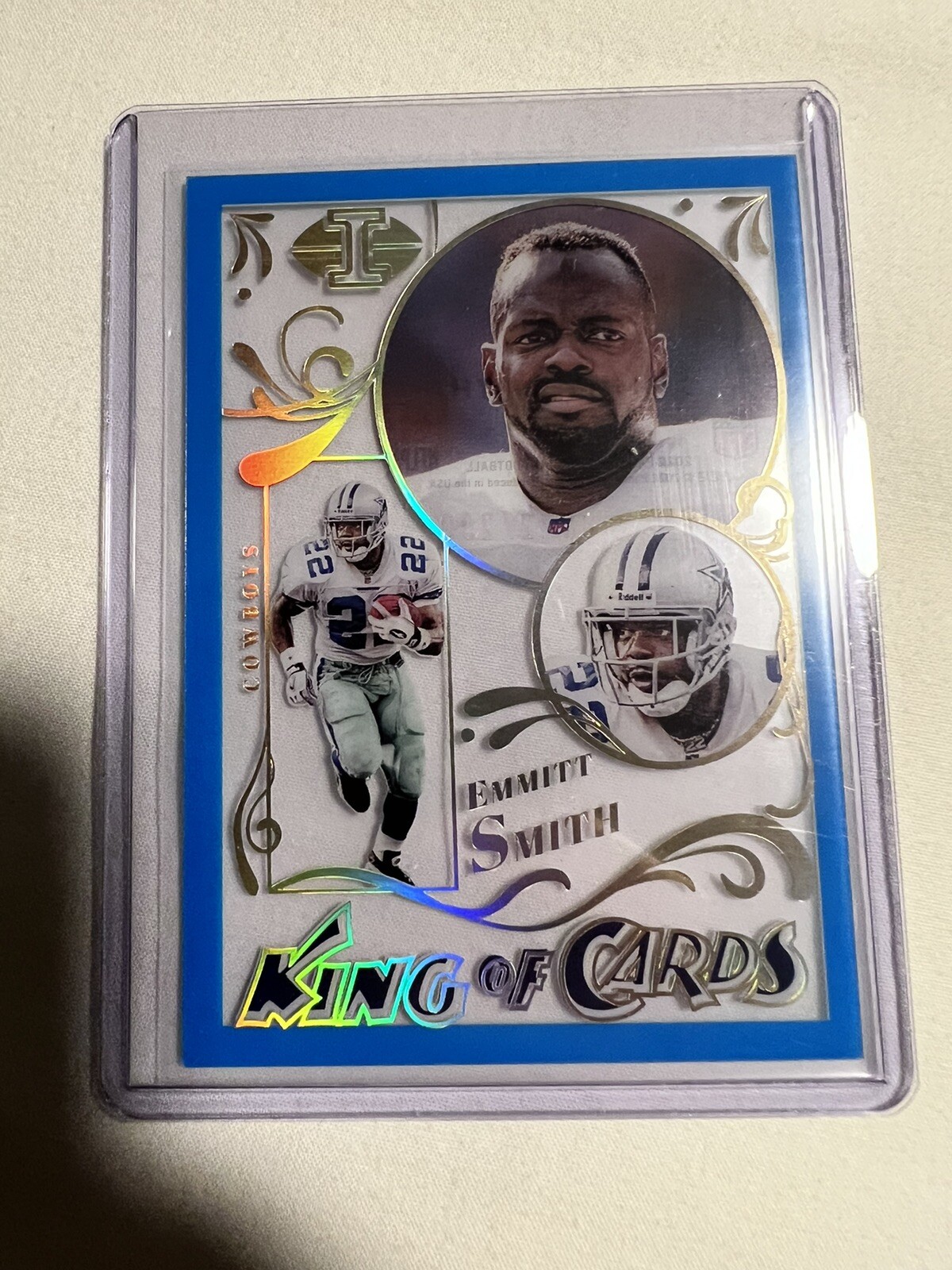 2022 Illusions Emmitt Smith King of Cards Blue 122/299 Cowboys Color ...