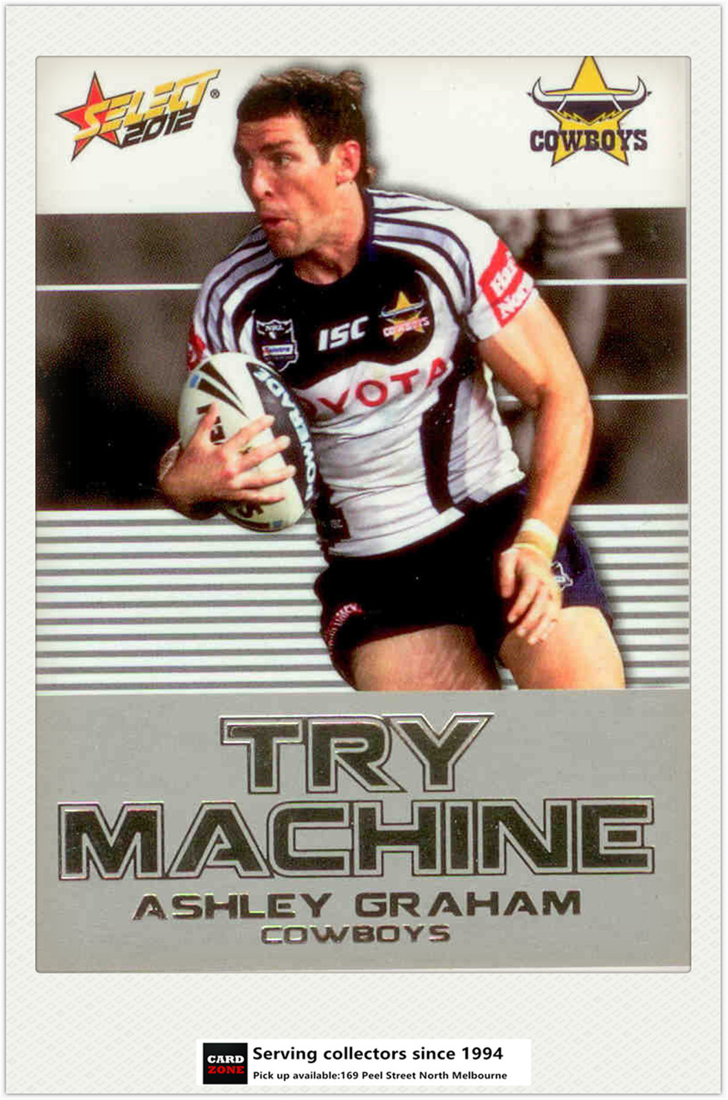 2012 Select NRL Champions Try Machines Foil Card TM26 Ashley Graham ...