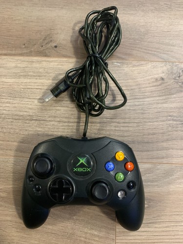Original Xbox S-Type Controller (Black) Genuine / OEM / With Breakaway ...
