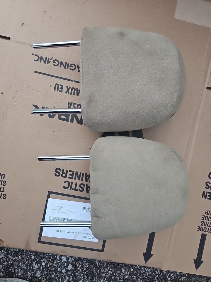 2008-2013 Toyota Highlander Front Seat Headrests Head Rest Tan | Third ...