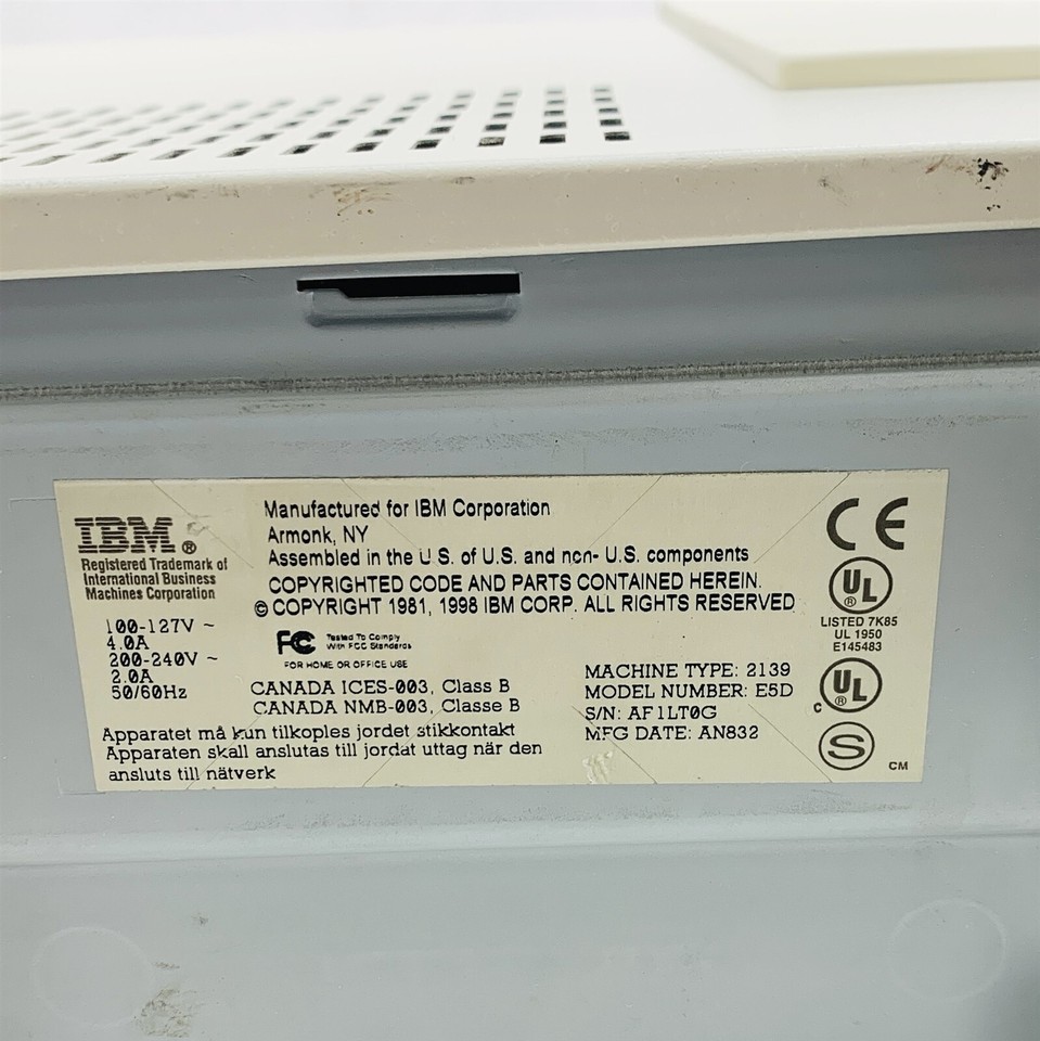 IBM Aptiva E5D Intel Pentium II 400MHz 64MB RAM No HDD Vintage Computer ...