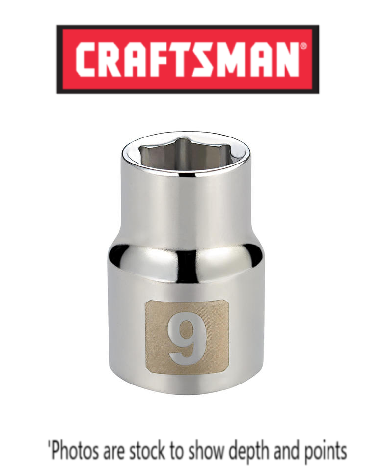 CRAFTSMAN- EZ Read Sockets - New - 1/2 & 3/8" Drive Shallow & Deep ...