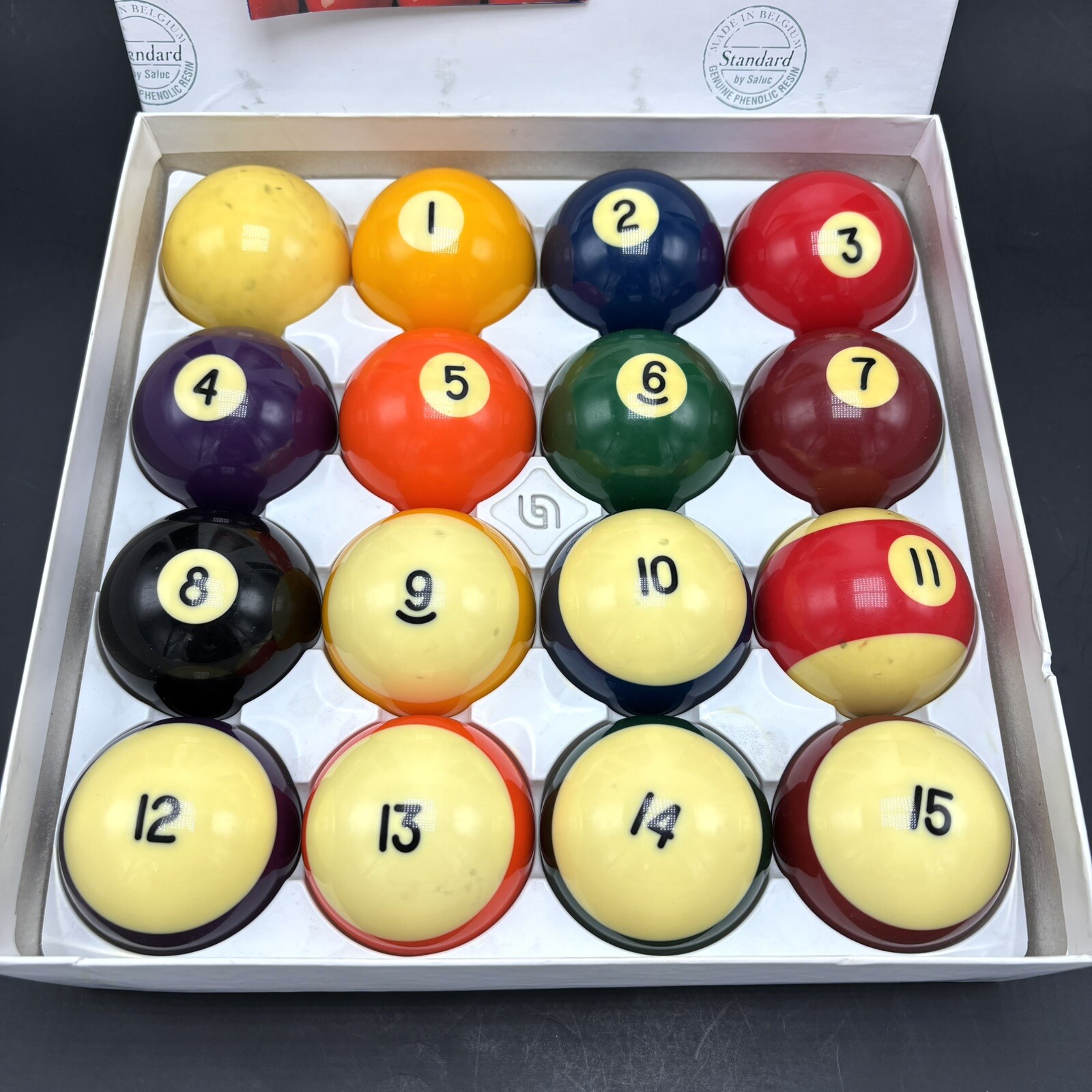 Aramith Standard Billiard Balls 2.25” Phenolic Resin Pool Ball Set of ...