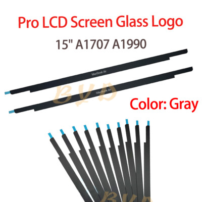 LCD Screen Bezel Front logo Glass Cover Silver For MacBook Pro 15 ...