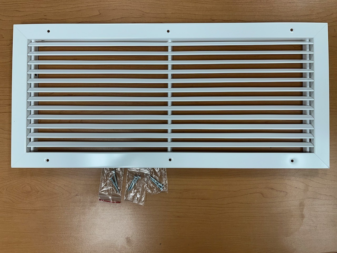 NEW Titus 350RL Return Air Grille. 24" x 10". White, Commercial Grade ...