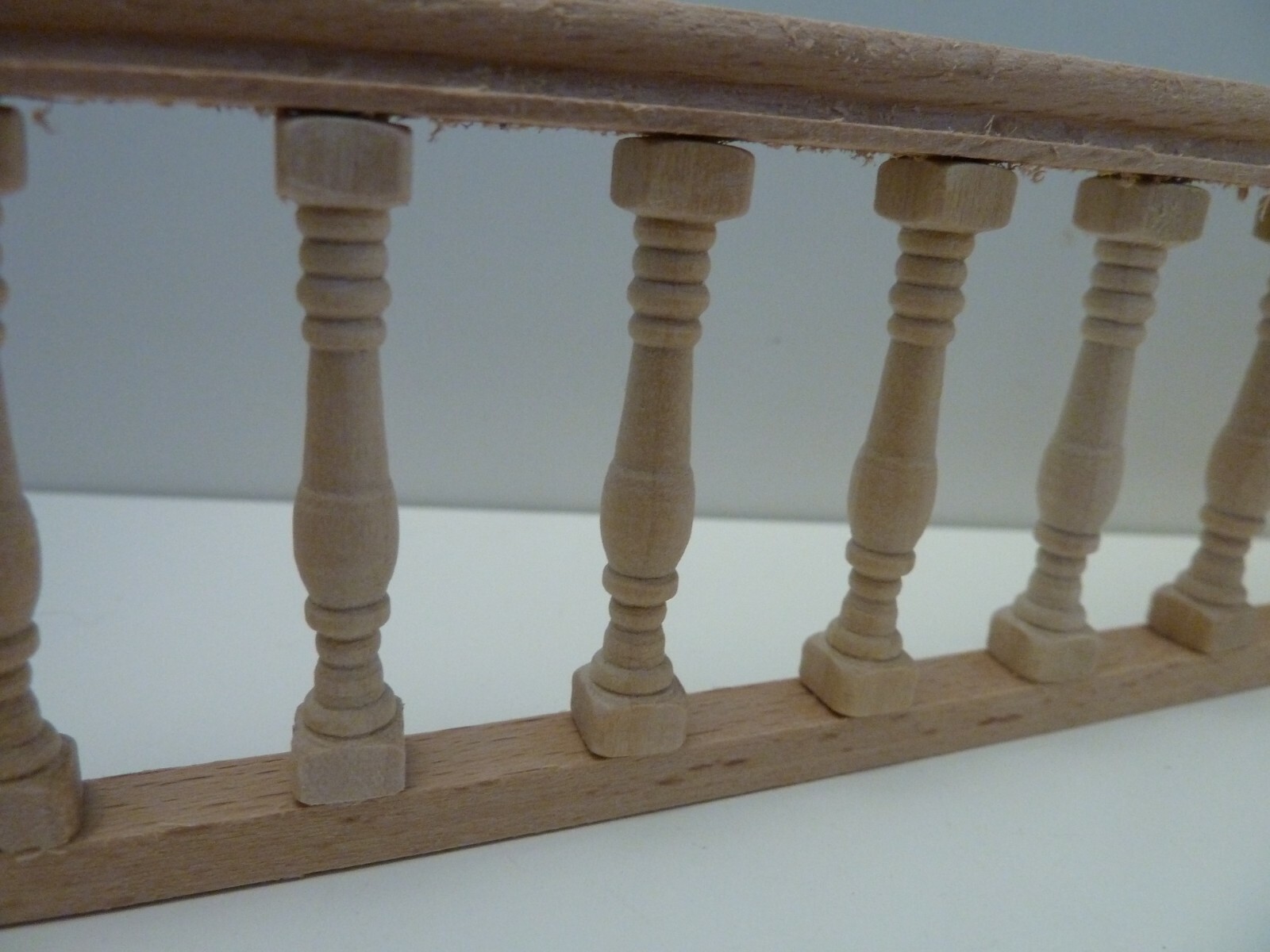 Dolls House Balustrade Unfinished DIY Building 30cm Miniature 1:12th ...