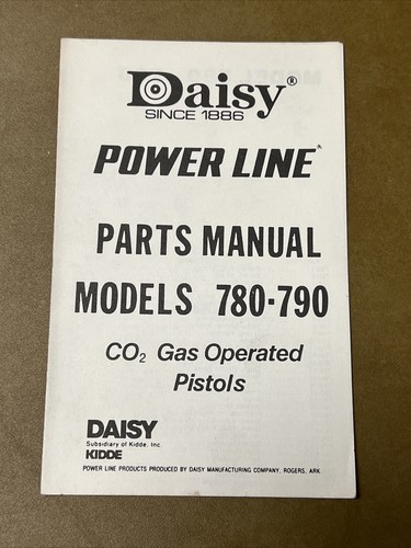Original Daisy Power Line Model 780 790 Parts Manual | eBay