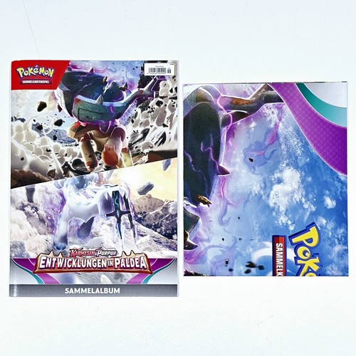 POKÉMON Sammelalbum KARMESIN & PURPUR - ENTWICKLUNGEN IN PALDEA Poster ...