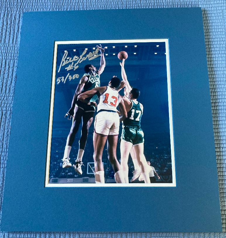 Bill Russell autographed 8x10 photo. COA signed by Russell - #53 of 300 ...