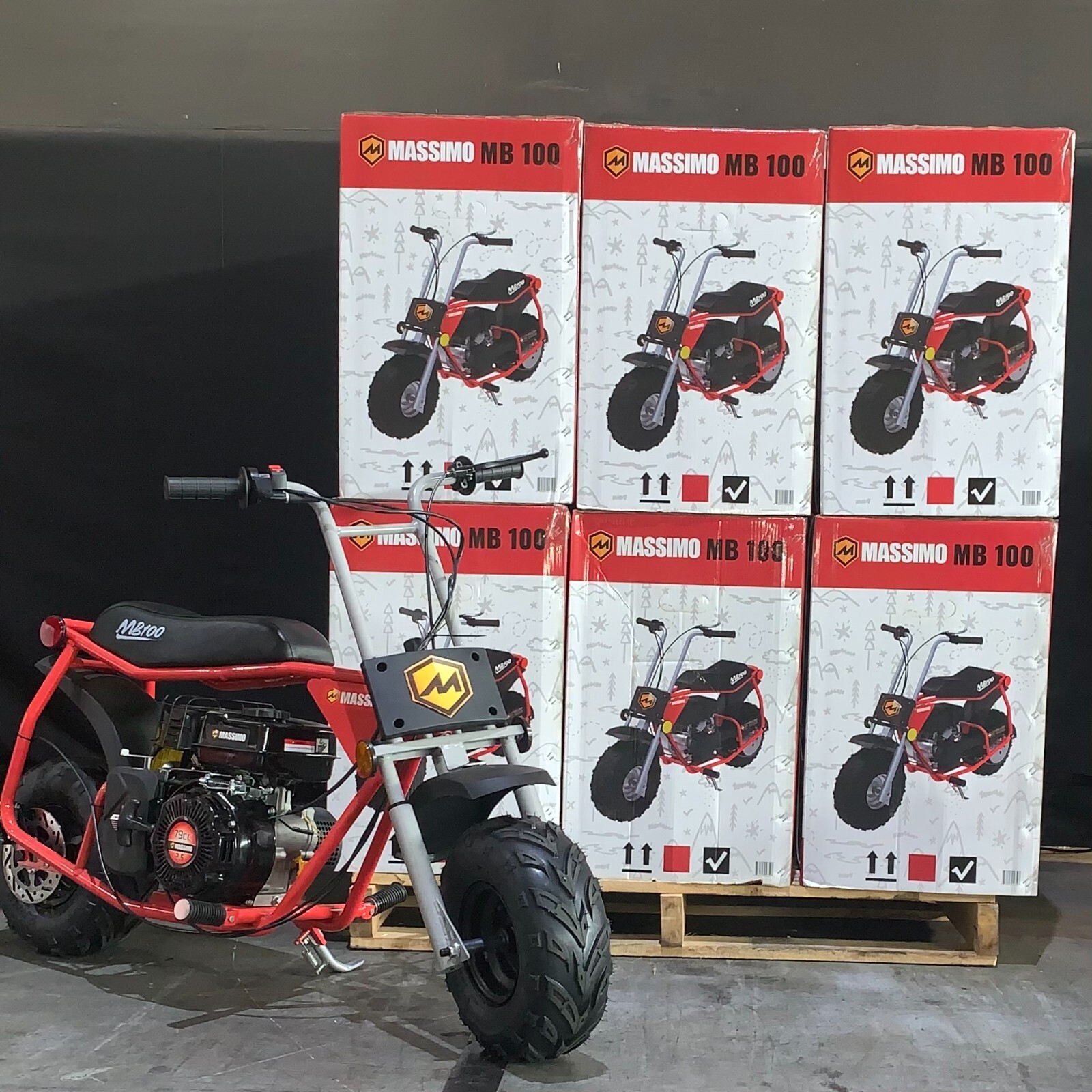 Liquidation Wholesale Pallets Massimo MB100 Mini Motorcycle Pocket Bike ...
