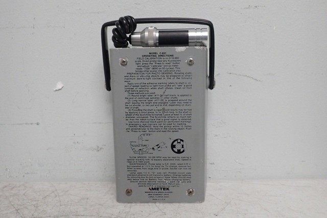 AMETEK Power Instruments Model C-891 Tachometer for sale online | eBay