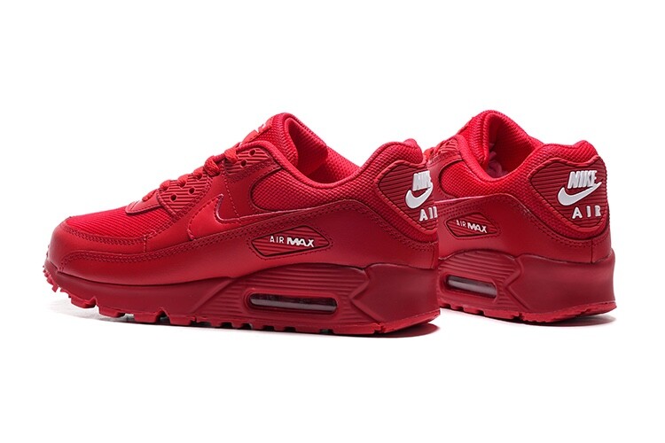 🔥New Nike Air Max 90 OG All Red Men's Comfortable Running Shoes FREE ...