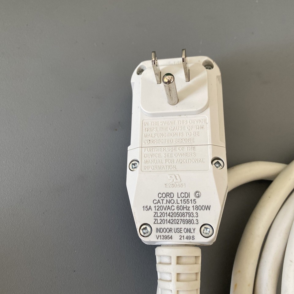 L15515 15A LCDI Power Cord Plug 14AWG For A/C Air Conditioner 1800W ...