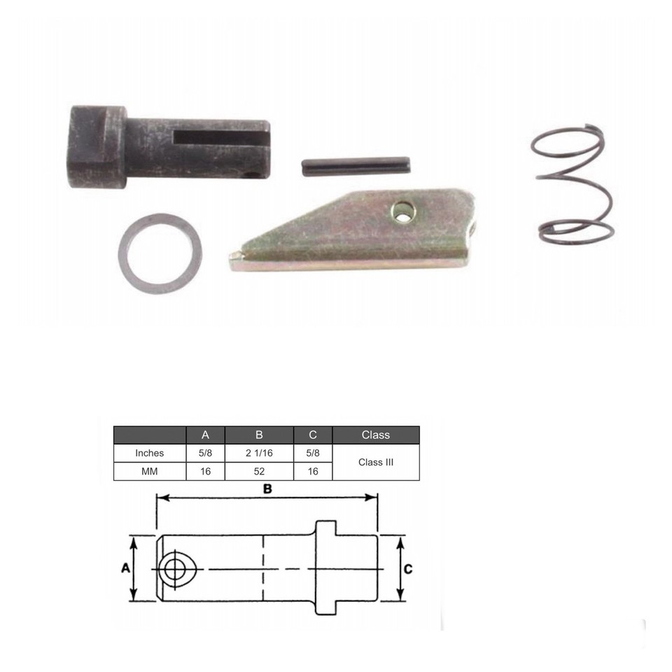 (SET OF 2) Forklift Fork Pin Kit Class 3 | 52MM | eBay