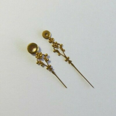 vintage pocket watch fancy hands one pair of hour & minute hands parts ...