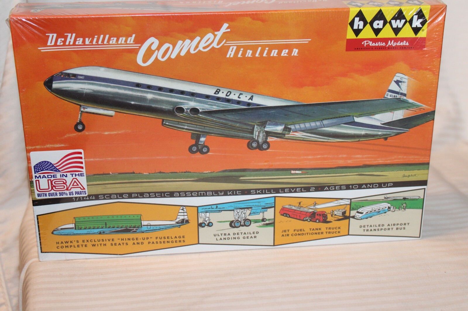 1/144 Scale Hawk DeHavilland Comet Jet Model Kit #HL512/12 BN Box for ...