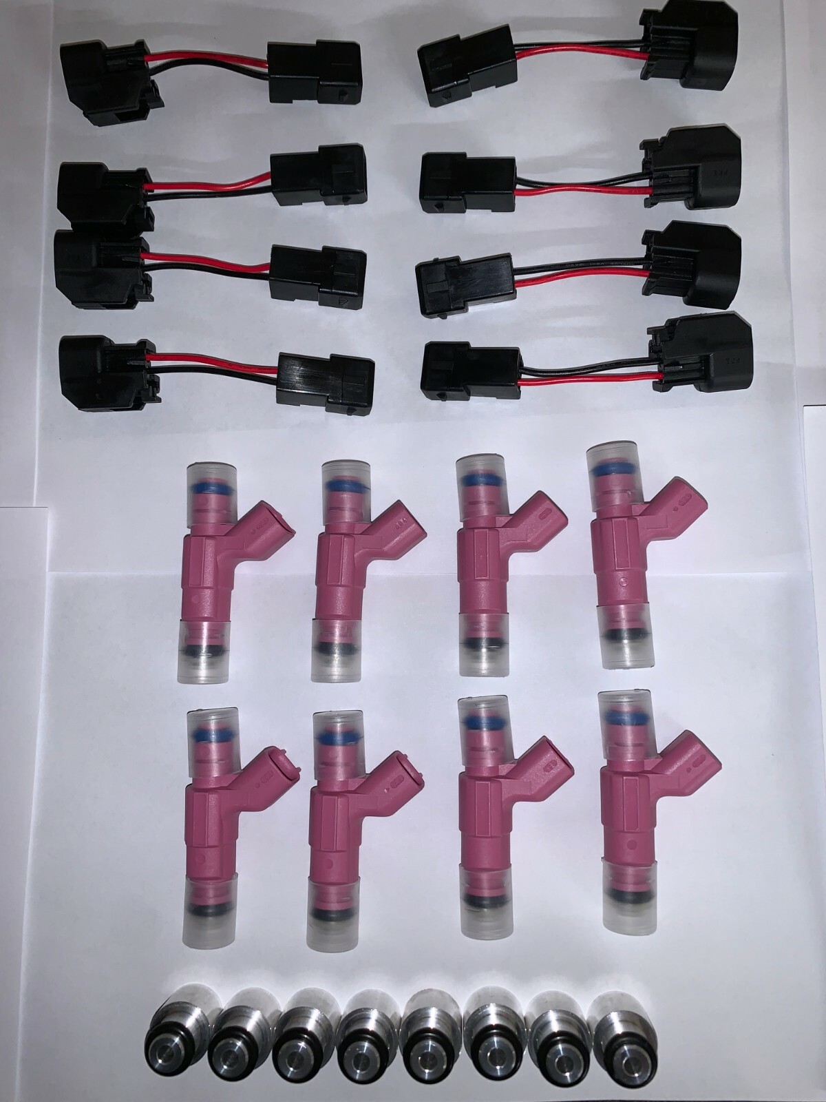 8x Bosch 42LB 440cc Fuel Injectors LS1 LS6 LT1 Mustang Camaro Corvette ...