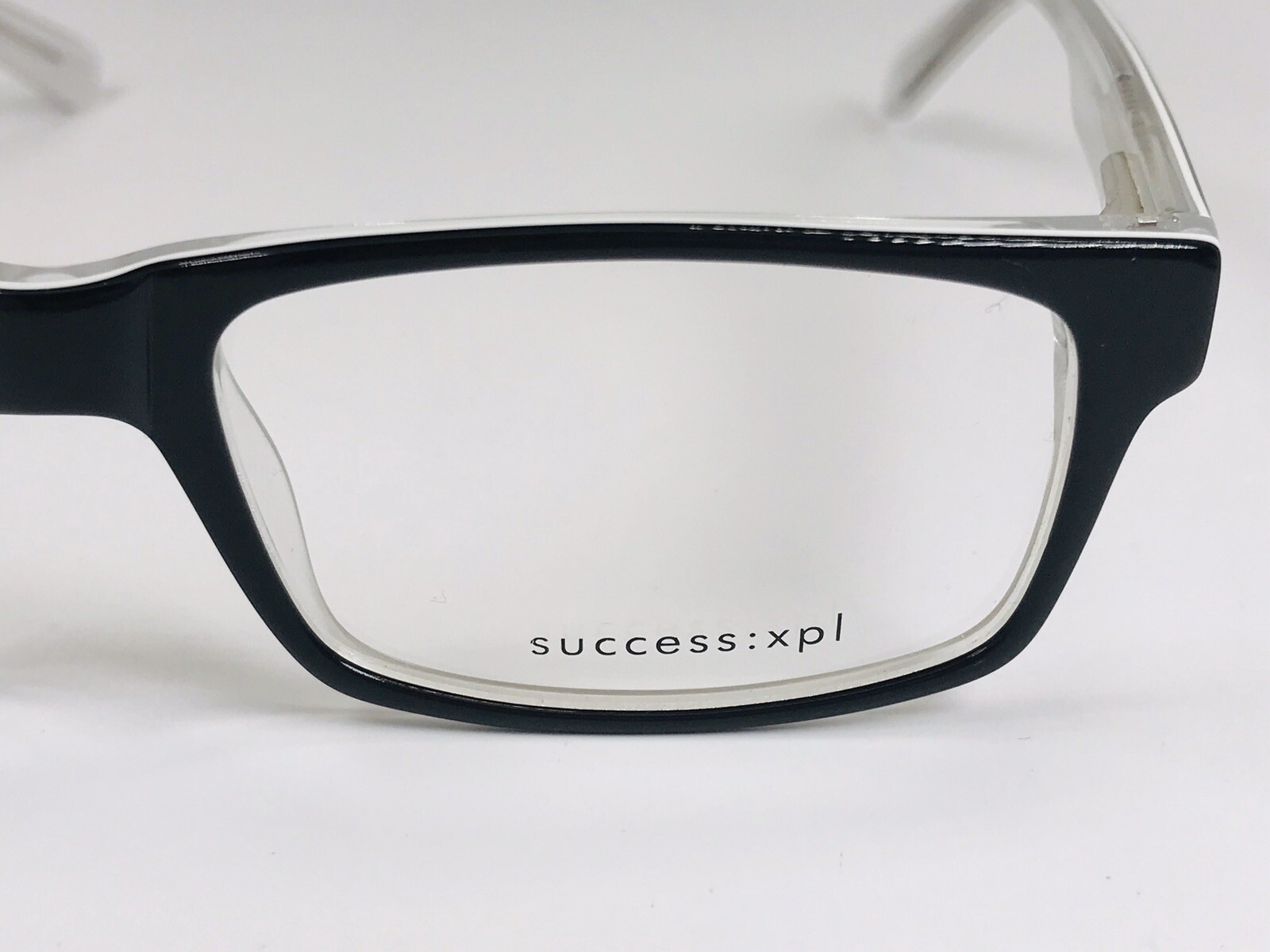 New Designer Inspired SUCCESS XPL Black on Clear ALEX Eyeglasses 53mm ...
