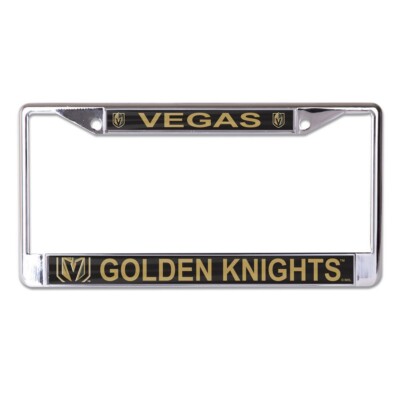 VEGAS GOLDEN KNIGHTS MEGA LOGO 6"X12" METAL LICENSE PLATE FRAME NEW ...