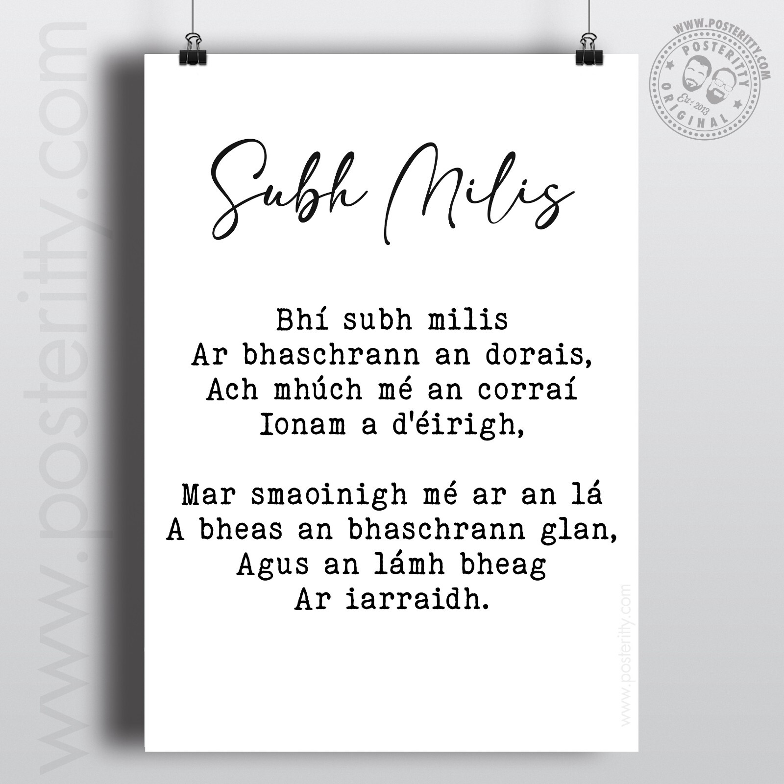 Subh Milis - Jam on the Door Handle - Irish poem by Seamas O'Neill ...