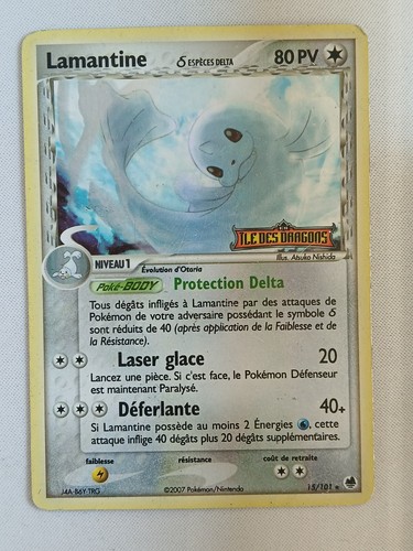 Carte pokémon FRANCAIS HOLO Lamantine δ Delta Species (DF 15) [POOR] 10 ...