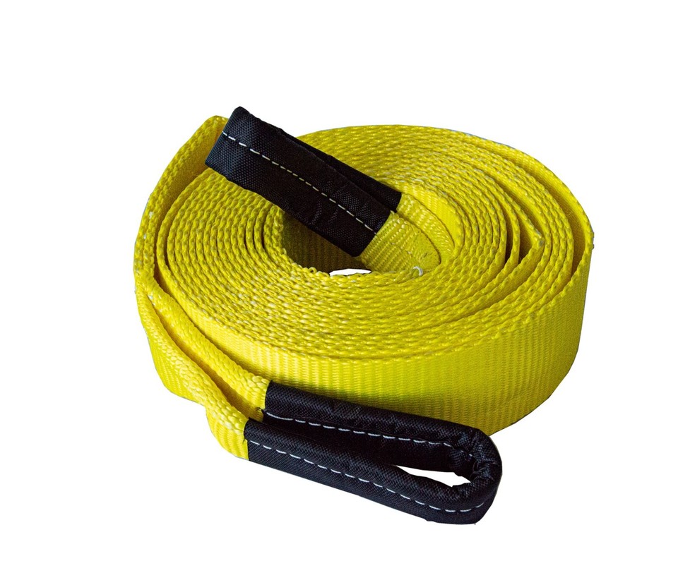 2 Pack 2" x 30' Heavy Duty Recovery Tow Strap with Protective Loop Eyes ...