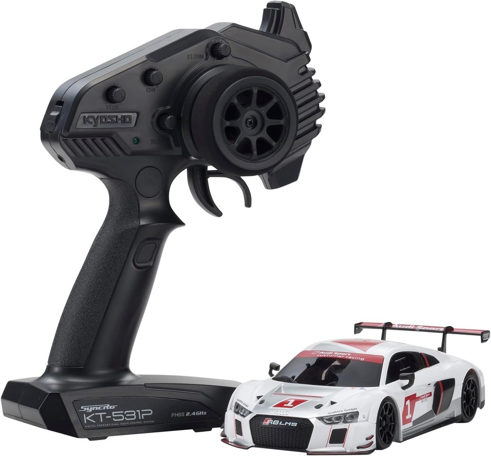 MINI-Z RWD MR-04 RWD r/s Audi R8 LMS 2015 White Ready Set 32357AS With ...