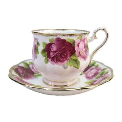 Vintage Royal Albert Old English Rose Bone China Countess Shape Tea Cup ...