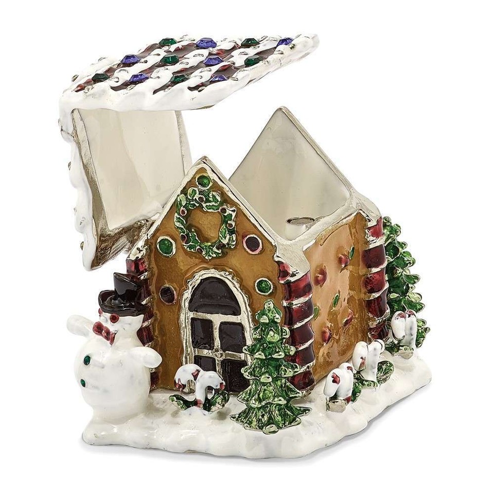 Bejeweled Gingerbread House Trinket Box | eBay