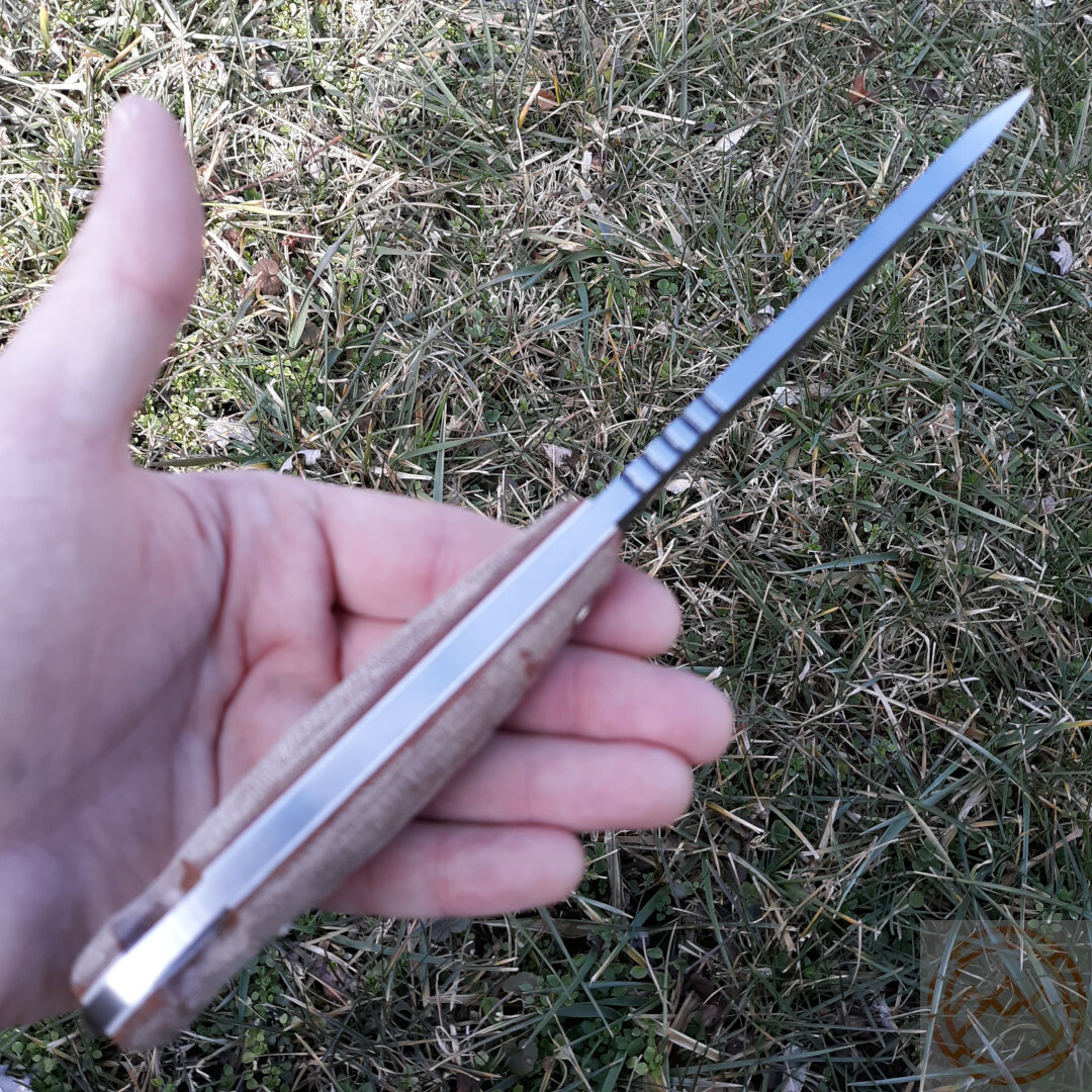 Condor Selknam Fixed Knife 5" 1075HC Carbon Steel Blade Canvas Micarta ...