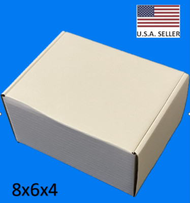 8x6x4 White Corrugated Cardboard Shipping boxes set of 50pcs | eBay