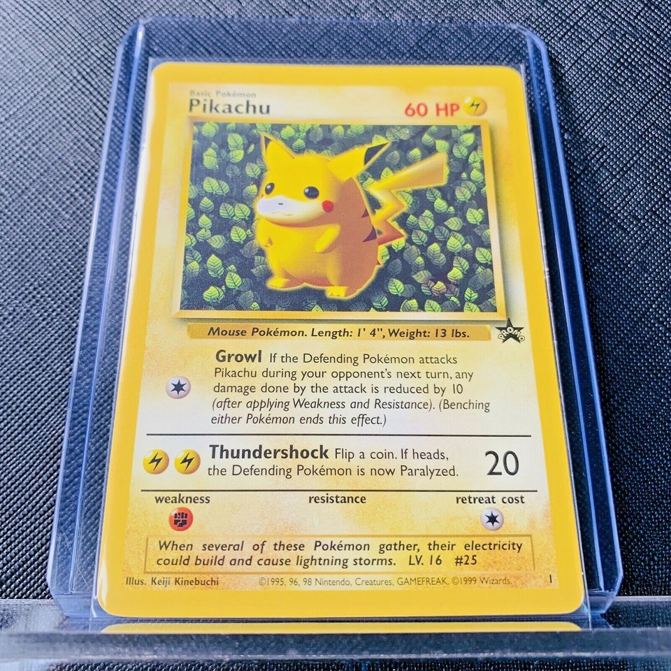 Pokémon IVY Pikachu Black Star 1 League Promo Exclusive WOTC 1999 Card ...