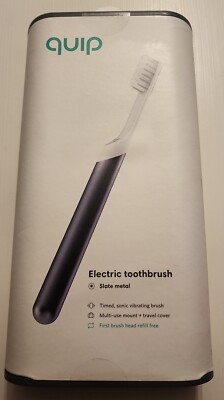 NEW! Factory Sealed! Quip Electric Toothbrush Slate Metal Silver ...