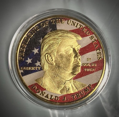 Donald Trump Gold Colored Challenge Coin-Collectors- No Date ...