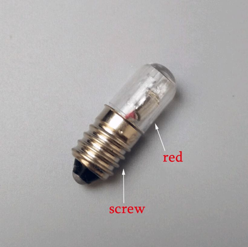 1pcs 9mm bayonet indicator light instrument small light bulb Screw ...