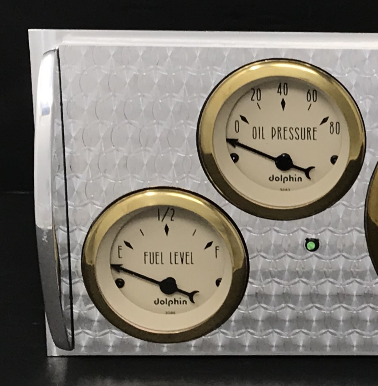 1941 1942 1943 1944 1945 1946 Chevy Truck 5 Gauge Dash Engine Turned ...