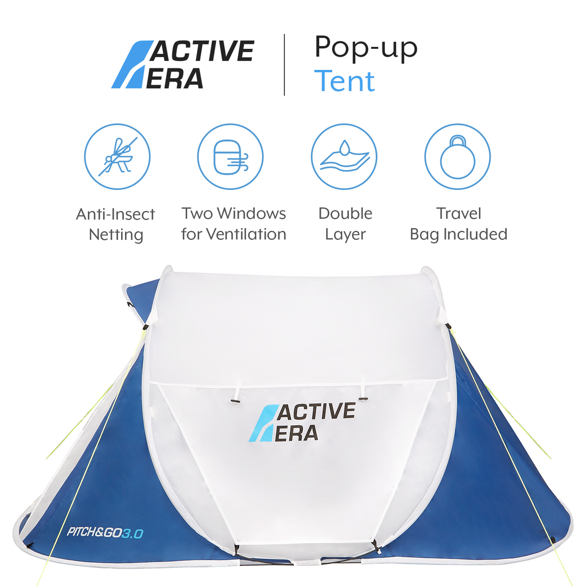 Buy FE Active 2 Person Camping Tent - 2022 Upgraded Design Summer Pop ...