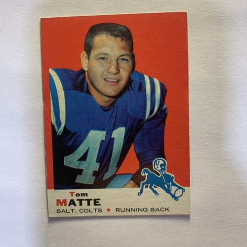 1969 TOPPS TOM MATTE #47 BALTIMORE COLTS FOOTBALL CARD | eBay