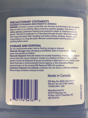 2 Diversey Virex Plus 45 One-Step Disinfectant Cleaner and Deodorant 2 ...