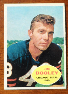 1960 TOPPS FOOTBALL #15 JIM DOOLEY CHICAGO BEARS NM A-2616 | eBay