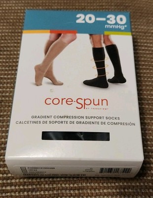 Size XL - Core-Spun 20-30mmHg Gradient Compression Support Socks Size ...