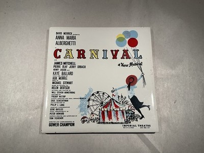 Vintage 1961 Carnival Broadway Musical Souvenir Tile Trivet Jerry ...