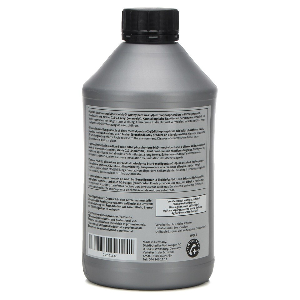 Genuine New Manual Transmission Fluid 1L Audi VW Seat Skoda G055512A2 ...