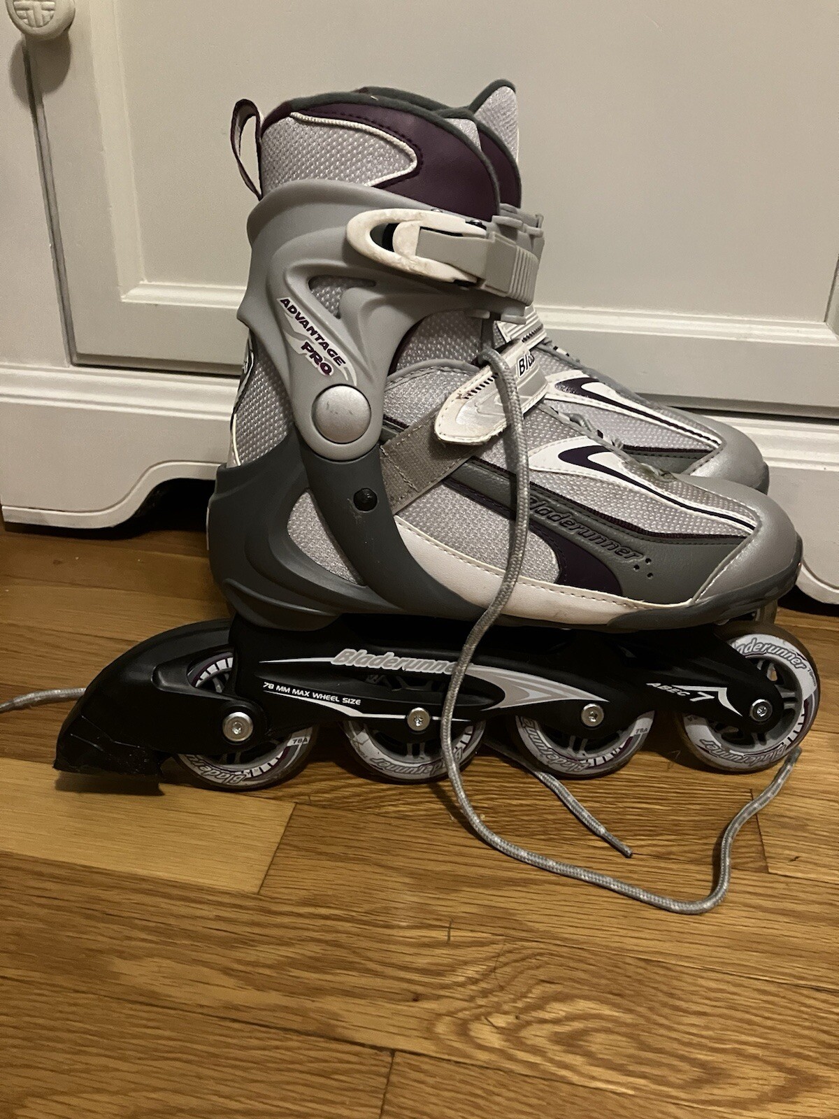 Bladerunner Women's PRO 78 W Silver/Light Blue Rollerblades Inline ...
