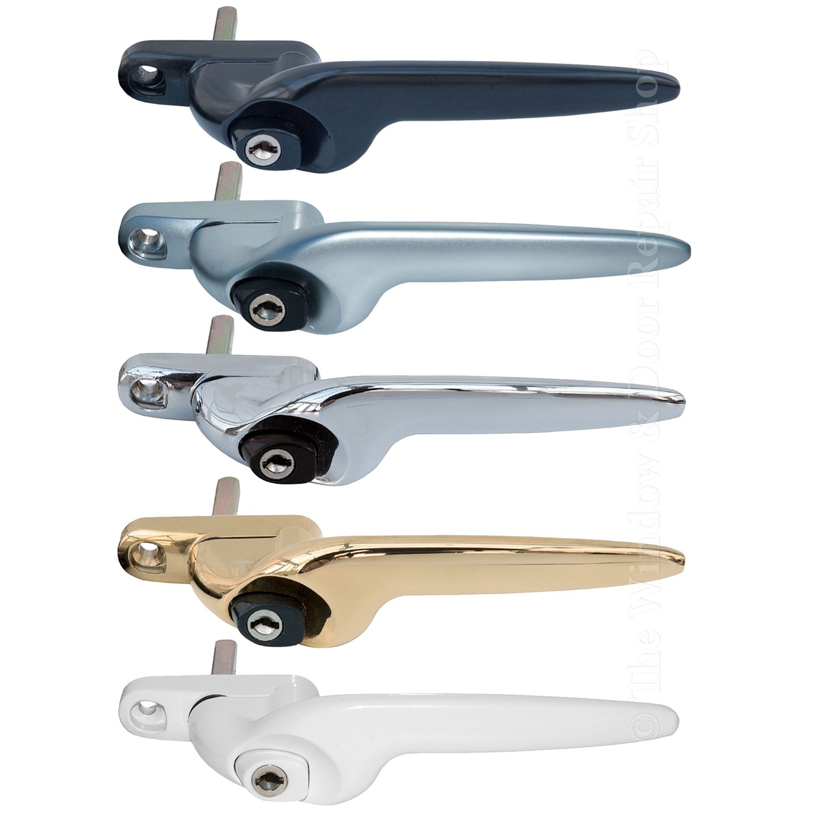 Sparta Cranked Espag Locking Window Handle Lock Key UPVC Offset Spindle ...