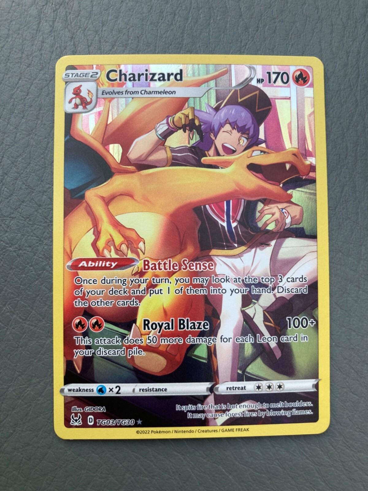 Pokémon TCG Charizard Lost Origin Trainer Gallery TG03/TG30 Holo Ultra ...